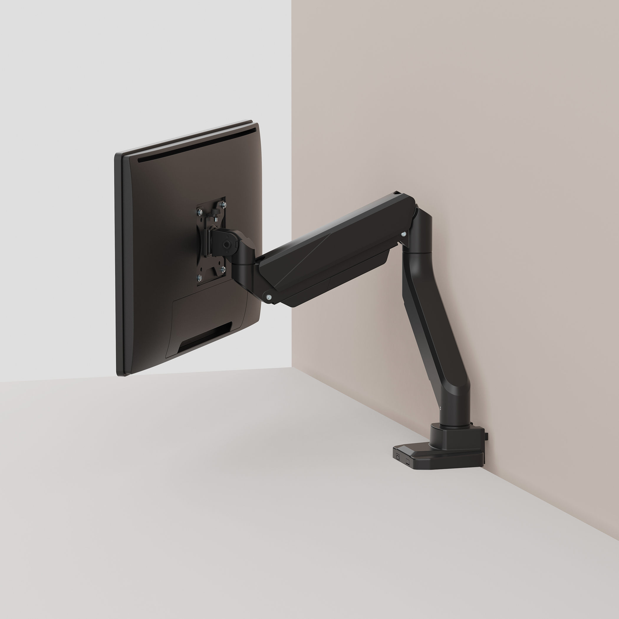 Single Swing Monitor Arm – Black – Filex | Fellowes