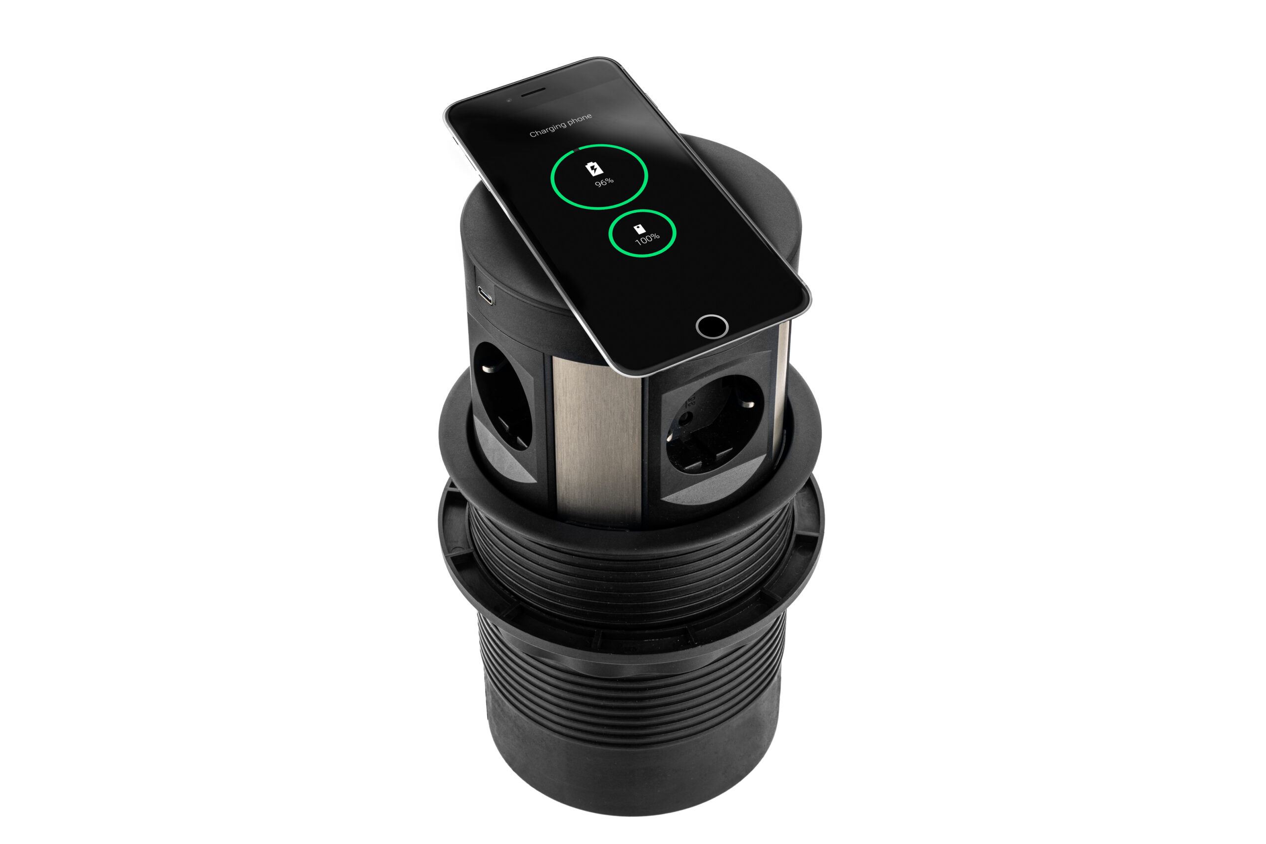 QI Power Pop Up Meeting – 4x 230V + 2x USB A+C – Filex | Fellowes