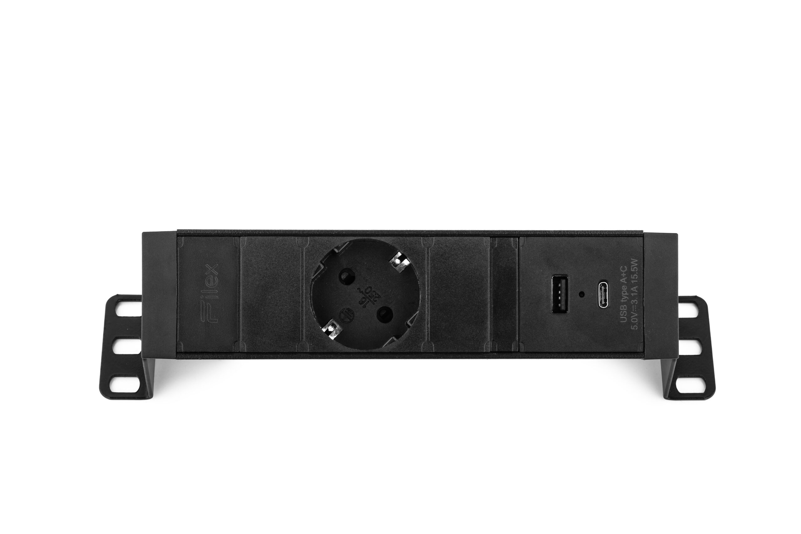 Power Desk Up® 1.0 – 1x 230V, 1x USB A+C Charger – Filex | Fellowes