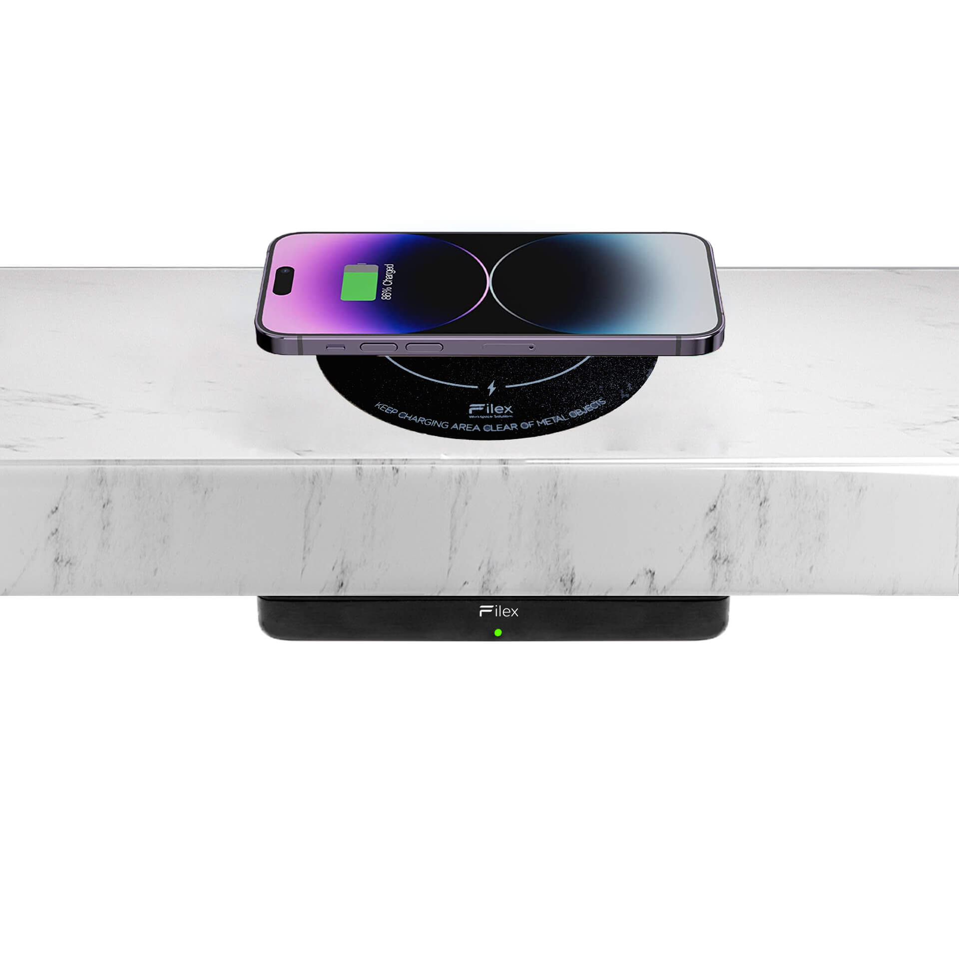 Filex – Hidden QI Universal Phone Charger – Black – Filex