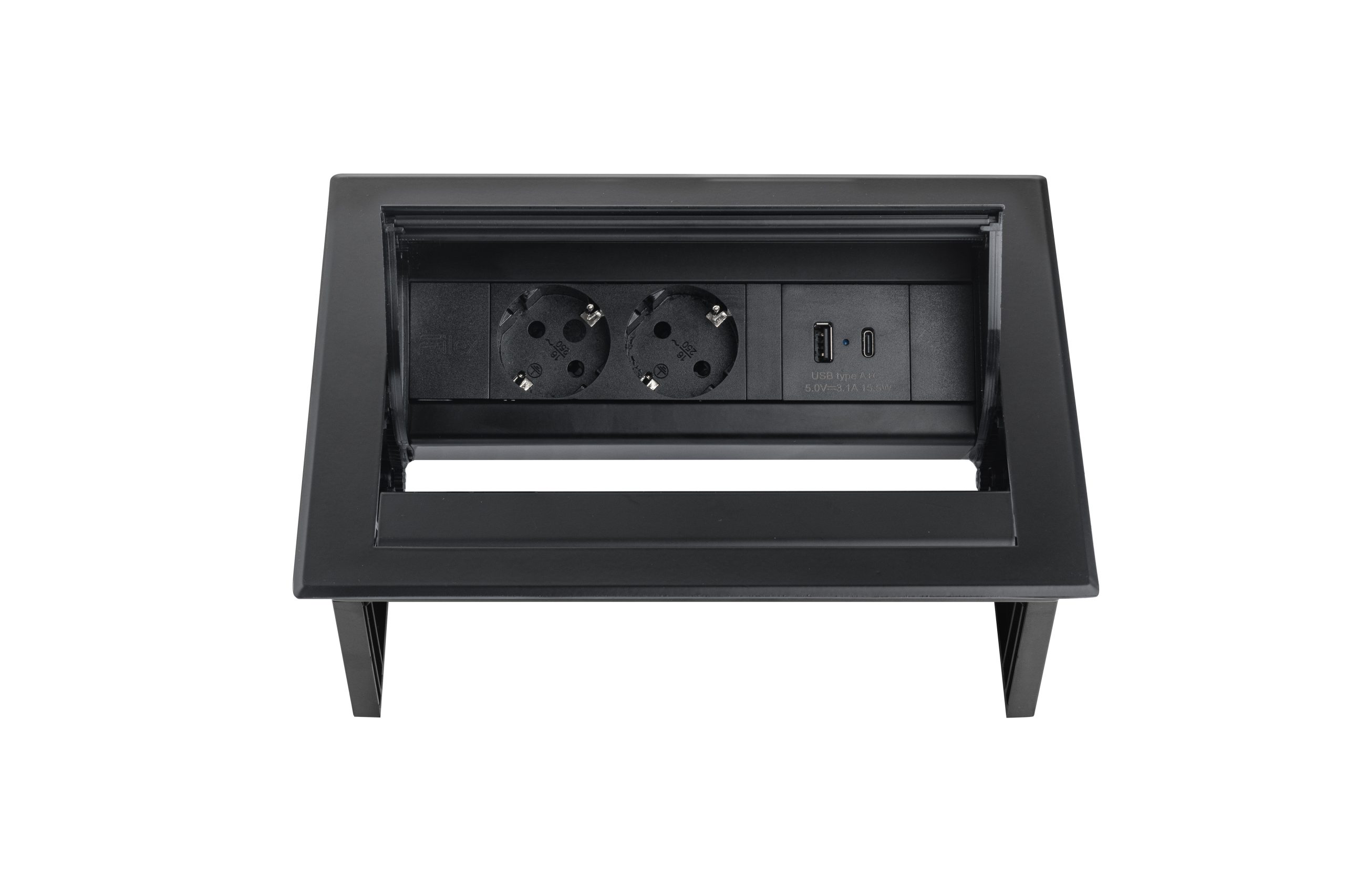 Power Desk In – 2x 230V + 1x USB A+C Charge (5.0V – 3.1A – 15.5W ...