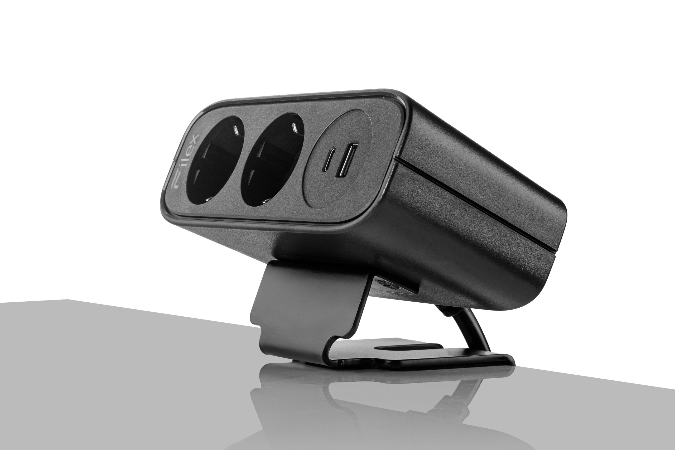 Power Desk Up® EP65 – 2x 230V, 1x USB A (18W), 1x USB C (65W) – Filex