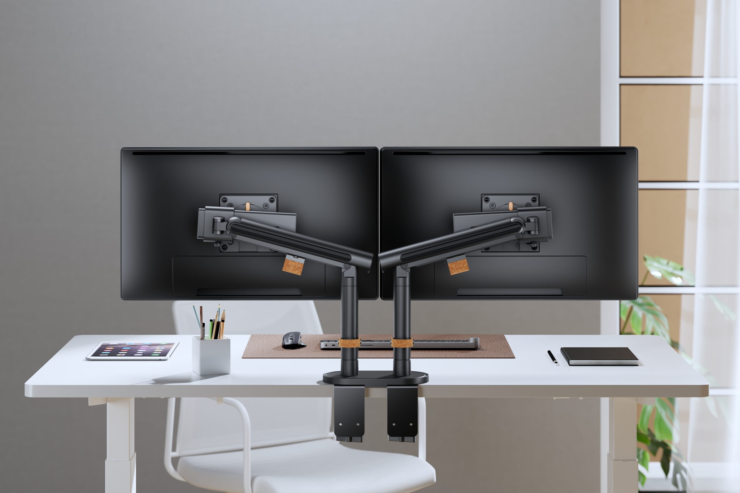 SmartView Dual Monitor Arm – Filex | Fellowes