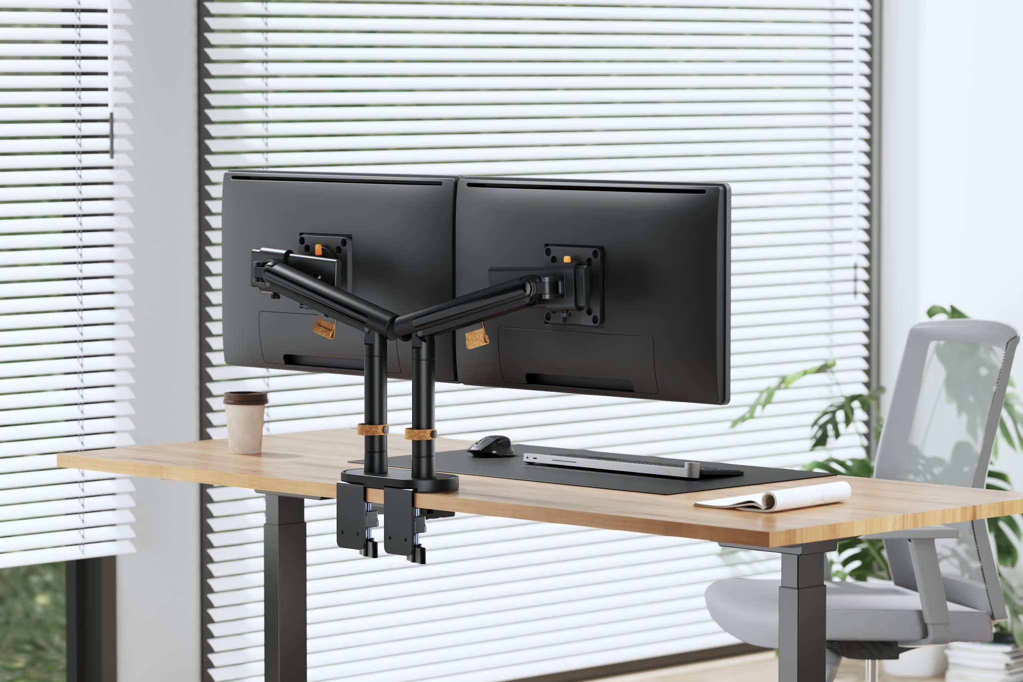 SmartView Dual Monitor Arm – Filex | Fellowes
