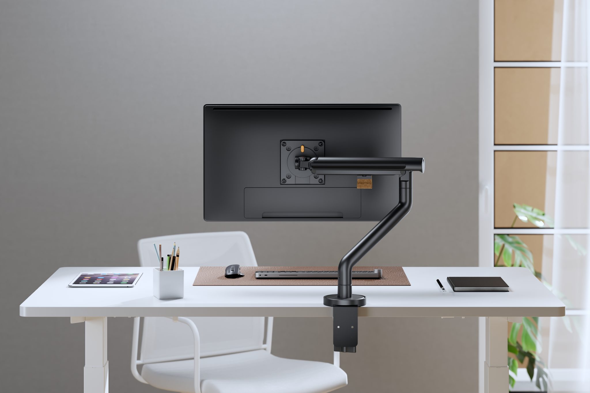 SmartView Single Monitor Arm – Filex | Fellowes