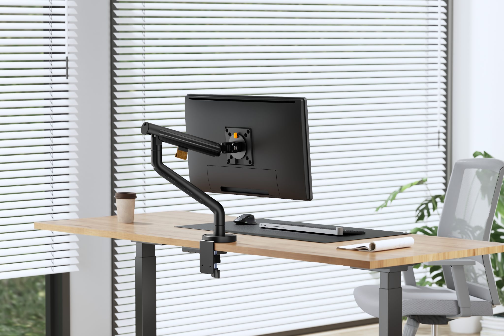SmartView Single Monitor Arm – Filex | Fellowes